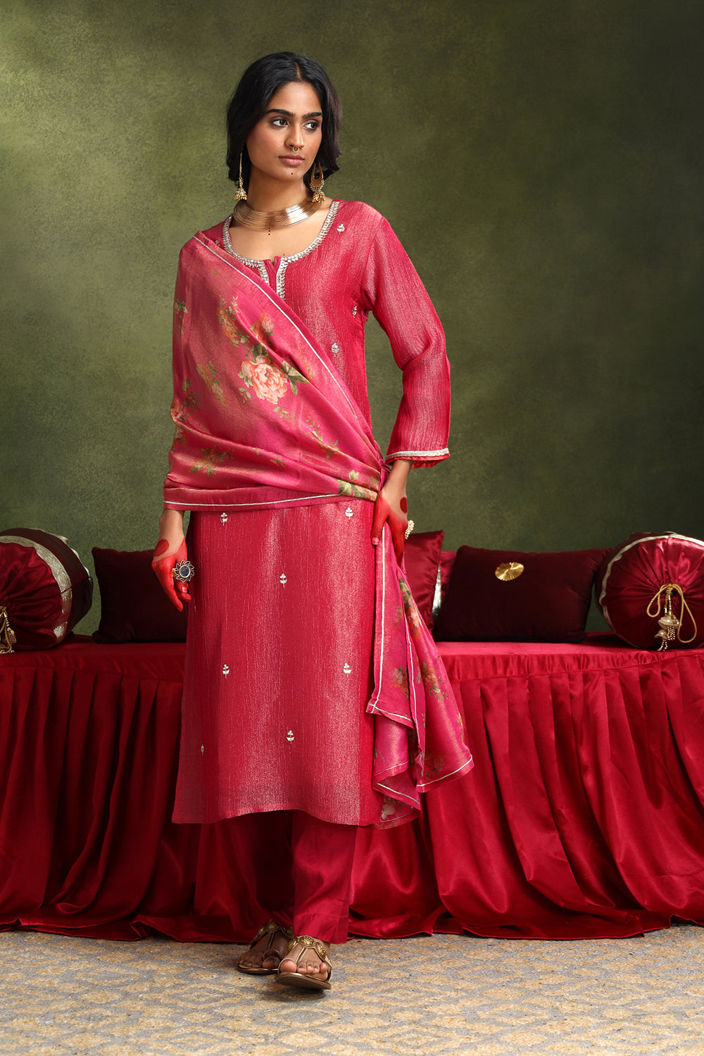 Blush Pink Pure Crushed Tissue Suit Set – Heritage Official